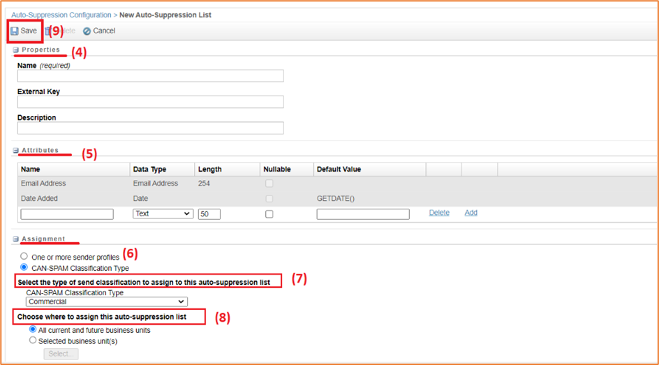 Auto-Suppression List- An approach to prevent specific email addresses to receive emails from ...