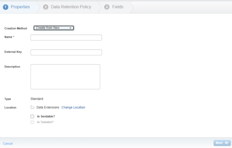 Create Data Extension in Salesforce Marketing Cloud - SFMC Simplified